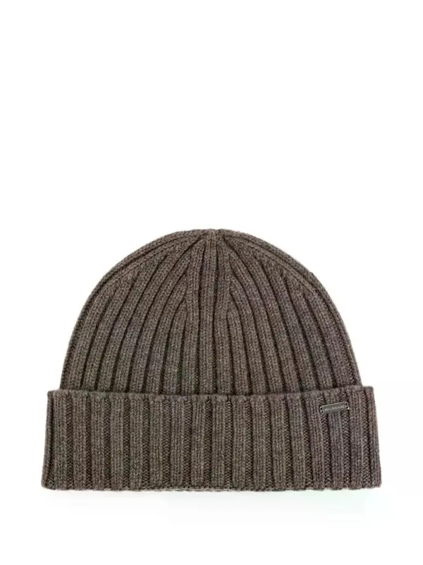 Paul & Shark Ribbed-knit Beanie Hat