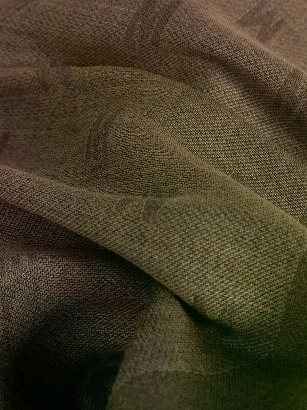 Moschino Monogram Frayed-edge Scarf