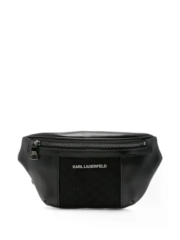 Karl Lagerfeld Logo-plaque Monogram-pattern Belt Bag