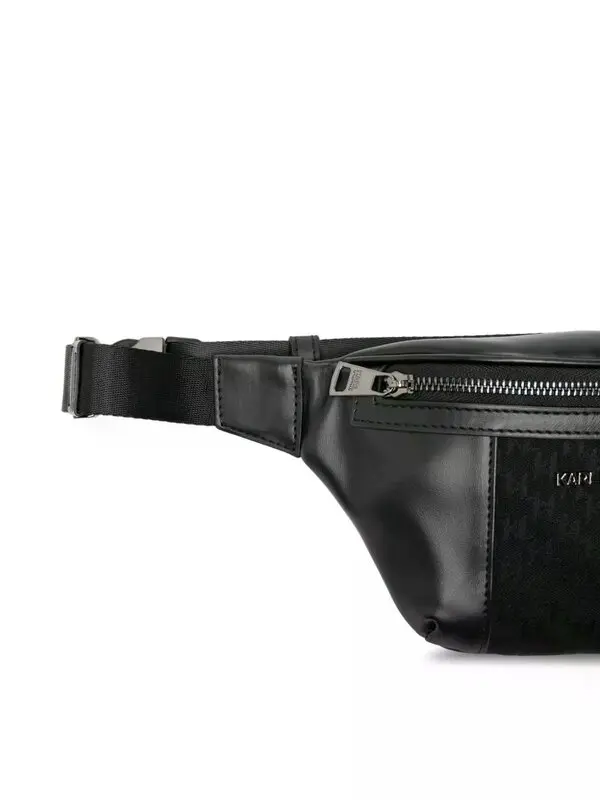 Karl Lagerfeld Logo Plaque Monogram Pattern Belt Bag
