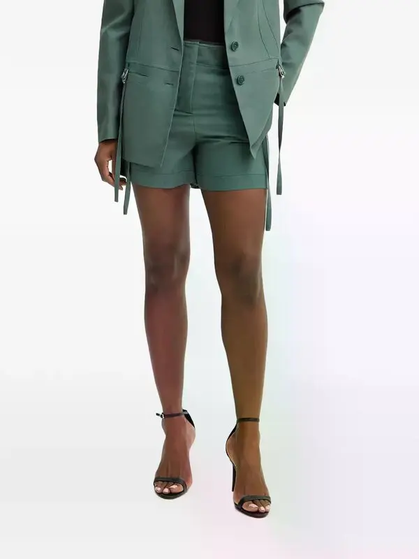 Patrizia Pepe Logo-plaque Strap-detail Shorts