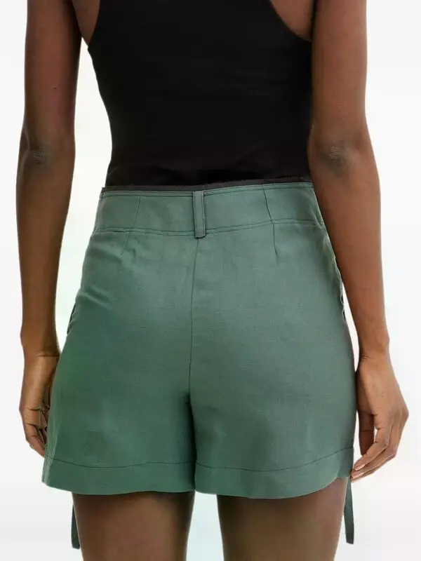 Patrizia Pepe Logo-plaque Strap-detail Shorts