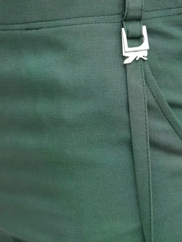 Patrizia Pepe Logo-plaque Strap-detail Shorts