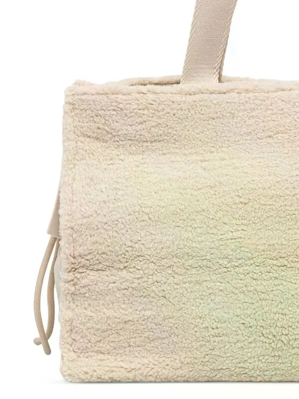 Liu Jo Faux-shearling Logo-embossed Tote Bag
