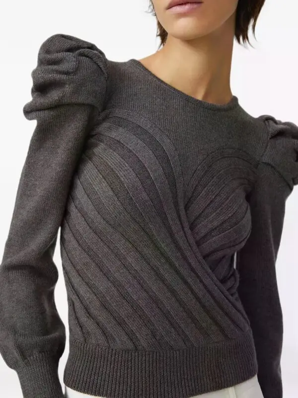 VIOLANTE NESSI Structured-shoulder Sweater