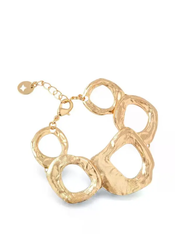SESSUN Maxie Hammered-effect Link Bracelet