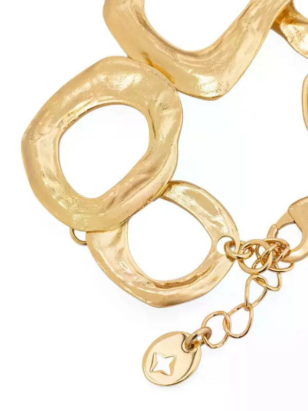 SESSUN Maxie Hammered-effect Link Bracelet