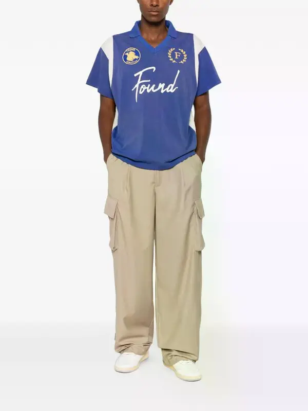 FOUND Premier League Logo-print Panelled T-shirt