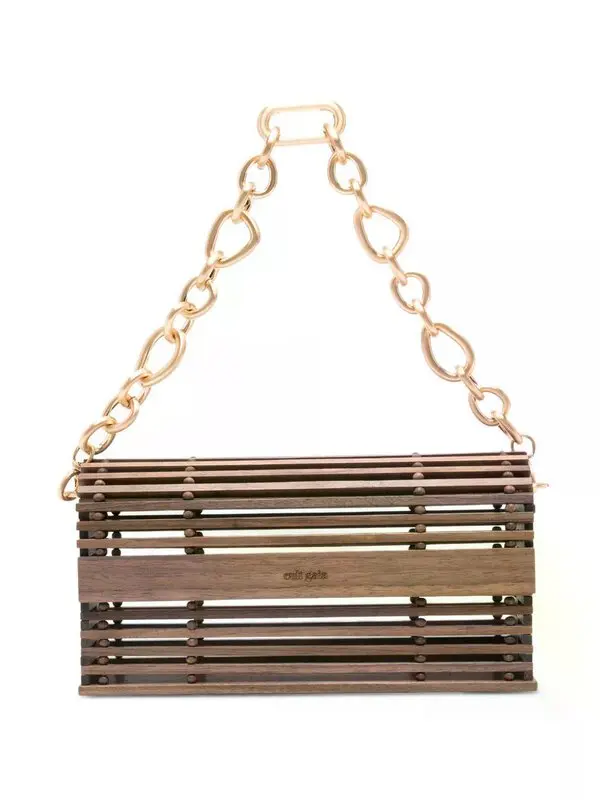 Cult Gaia Sylva Chain-link Shoulder Bag - Brown