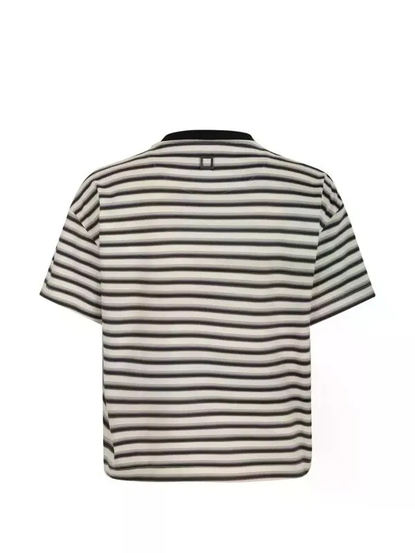 WOOYOUNGMI Striped Draped T-shirt