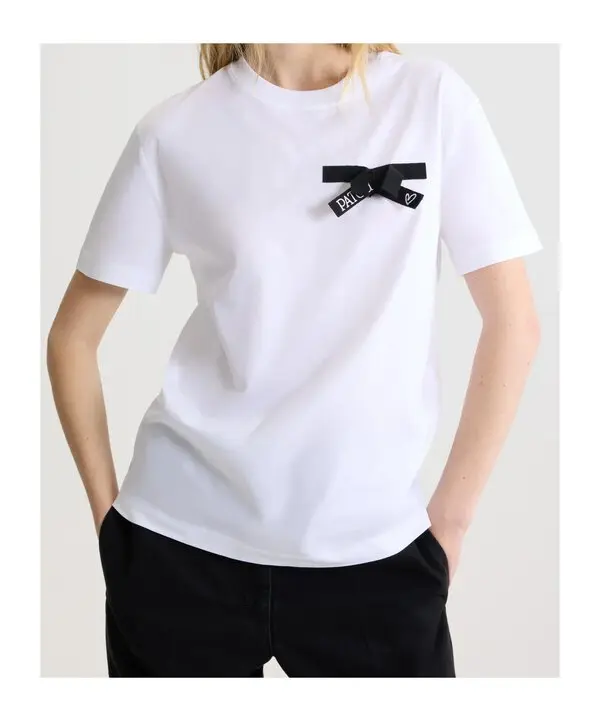 PATOU Bow Detailed Crewneck T-shirt