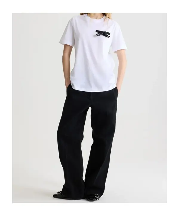 PATOU Bow Detailed Crewneck T-shirt