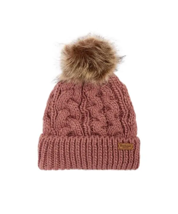 Barbour Logo Patch Ribbed Scarf And Beanie Set - Arabesque
