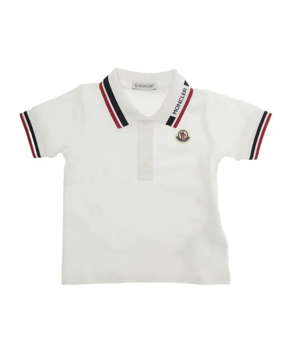 Moncler Collared Short-sleeved Polo Shirt