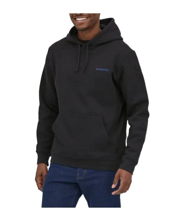 Patagonia Fitz Roy Icon Uprisal Drawstring-fastening Hoodie - Black