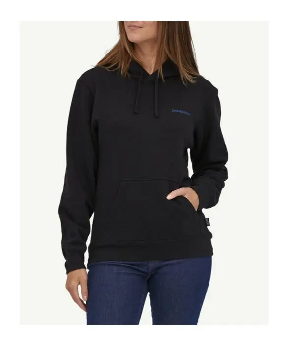 Patagonia Fitz Roy Icon Uprisal Drawstring-fastening Hoodie - Black