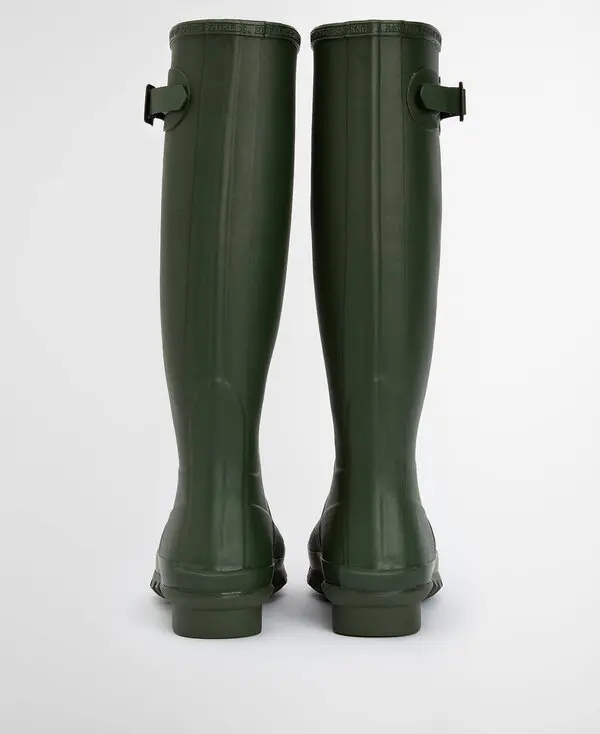 Barbour Logo Patch Round Toe Boots