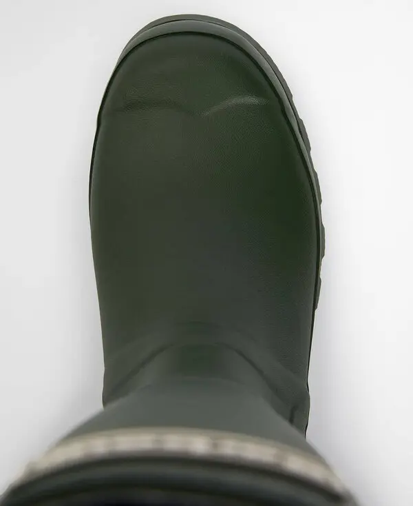 Barbour Logo Patch Round Toe Boots