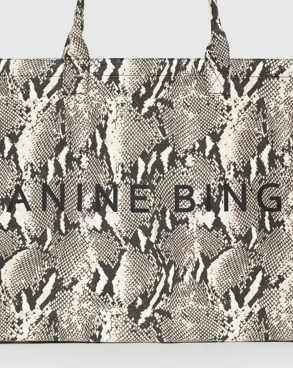 ANINE BING Python-print Tote Bag
