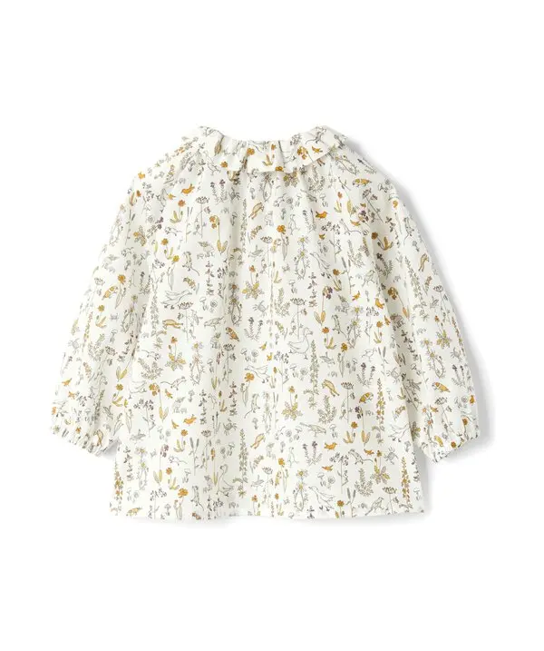 IL GUFO All-over Printed Blouse With Ruffled Collar