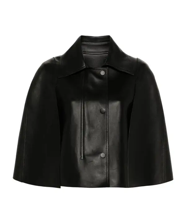 TOTEME Collared Button-up Cape Jacket