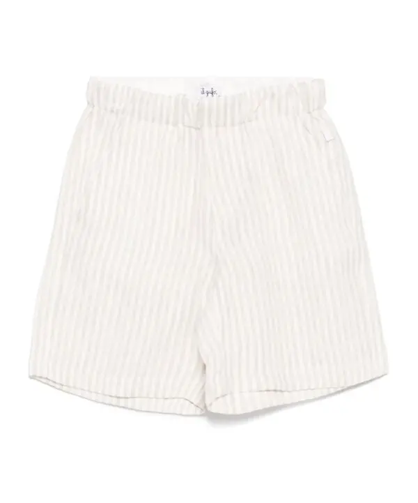 IL GUFO Striped Casual Shorts