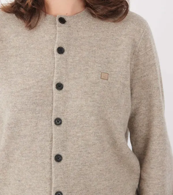 Acne Studios Crew Neck Long Sleeve Cardigan