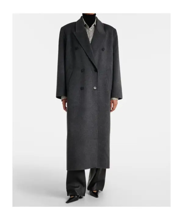 THE FRANKIE SHOP Gaia Double-breasted Wool-blend Coat