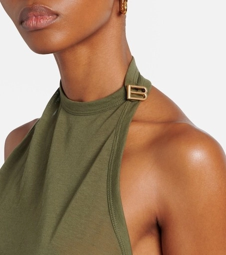 Balenciaga Draped Cotton-blend Top