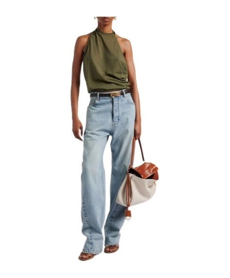 Balenciaga Draped Cotton-blend Top