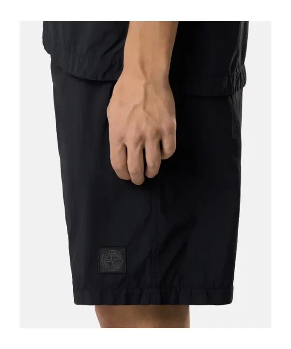 Stone Island Elasticated-waistband Logo Track Shorts