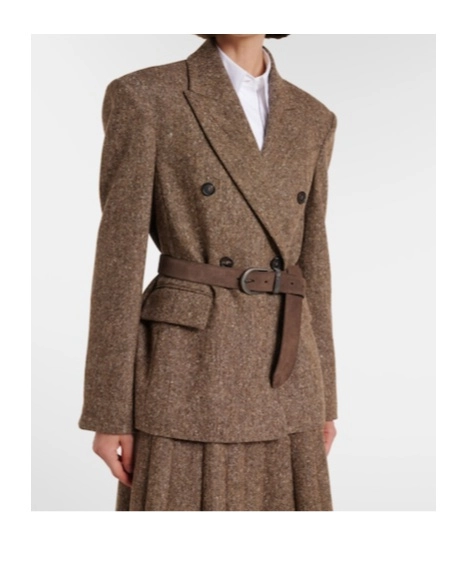 Brunello Cucinelli Double-breasted Wool-blend Jacket