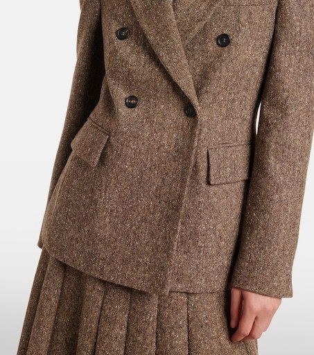 Brunello Cucinelli Double-breasted Wool-blend Jacket