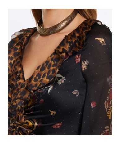 Etro Printed Ruched Silk Maxi Dress