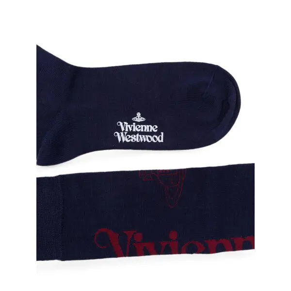 VIVIENNE WESTWOOD Half Logo High Socks