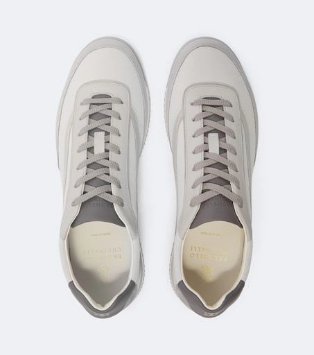 Brunello Cucinelli Leather-trimmed Sneakers