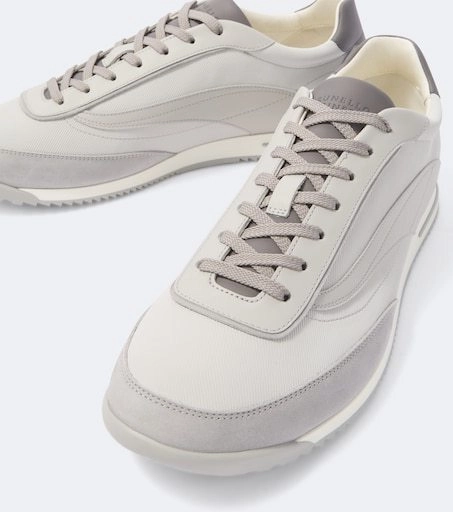 Brunello Cucinelli Leather-trimmed Sneakers