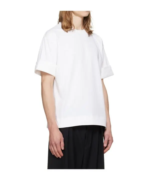 Simone Rocha Crew Neck Rolled-up T-shirt
