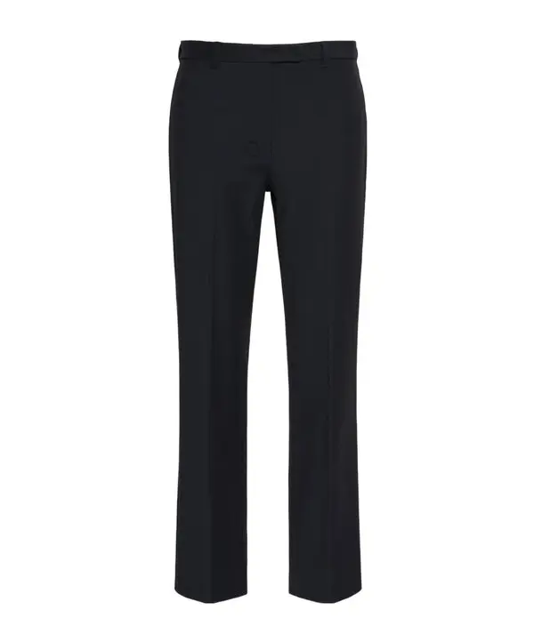 Max Mara Umanita Straight-leg Tailored Pants - Midnight Blue