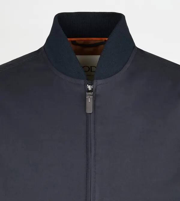TOD'S Brera Bomber Jacket In Soft Touch Microfiber