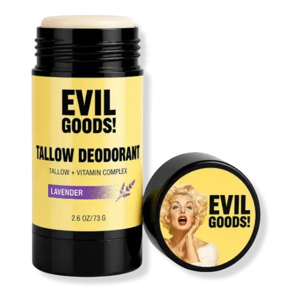 EVIL GOODS Tallow Deodorant Natural Aluminum Free Lavender - One-color