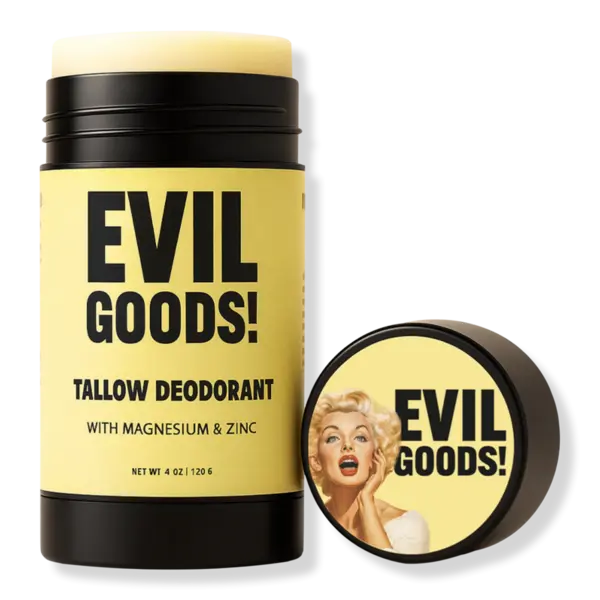EVIL GOODS Tallow Deodorant Natural Aluminum Free Sandalwood - One-color
