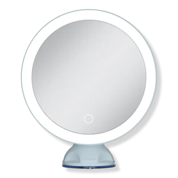 ZADRO Lighted Wall Mounted Suction Cup Makeup Mirror With 10x Magnification