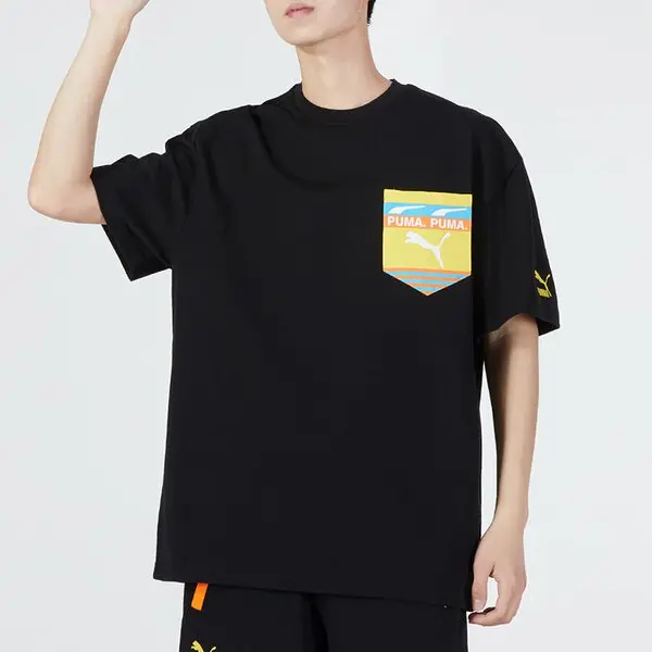 PUMA Boxy Pocket Logo Tee