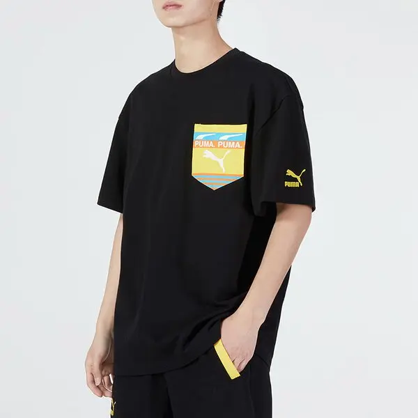 PUMA Boxy Pocket Logo Tee