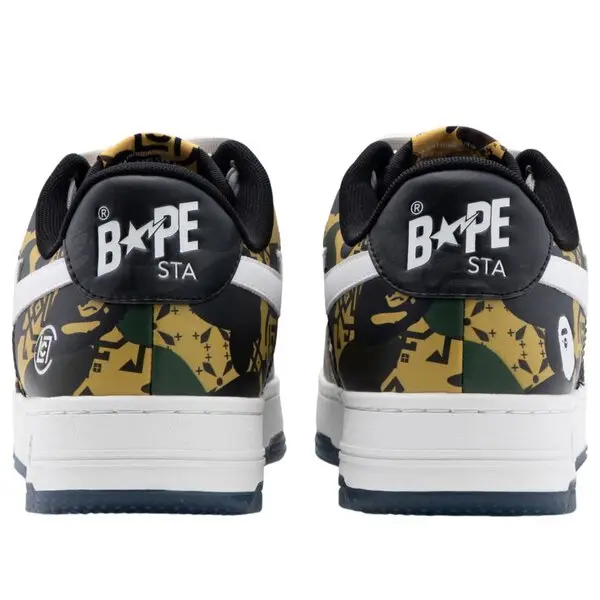 A BATHING APE X Clot Camo Sta Sneakers