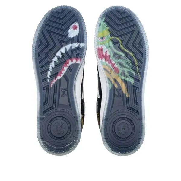 A BATHING APE X Clot Camo Sta Sneakers