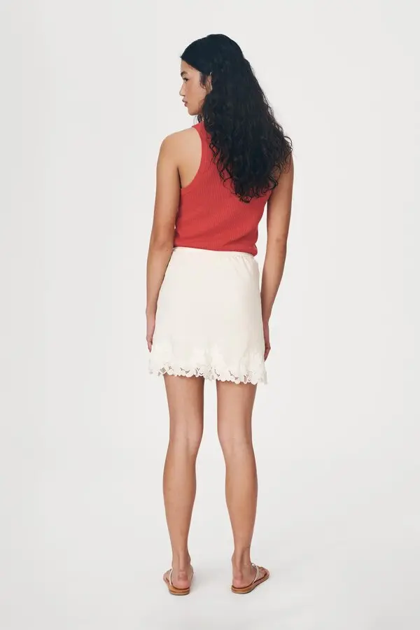 ROWIE Mina Silk Mini Skirt