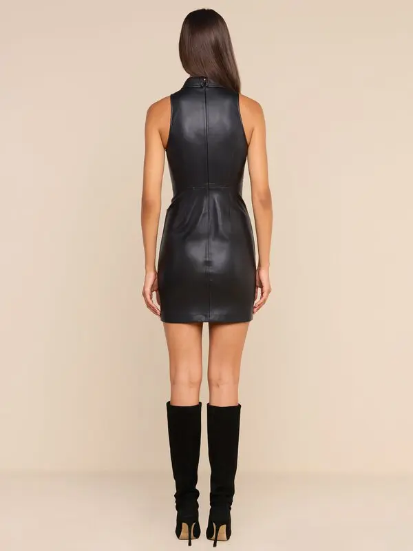 L'Agence Apolline Vegan Leather Dress