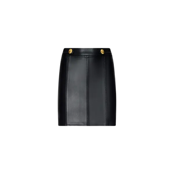 L'AGENCE Arlena Vegan Leather Mini Skirt
